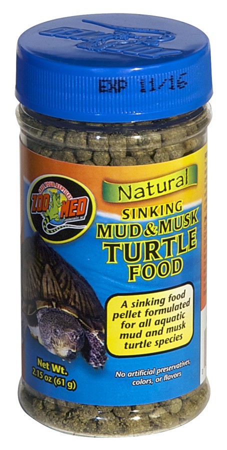 Zoo Med Natural Sinking Mud & Musk Turtle Food 2.15oz / 61g